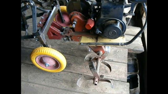 Мотоблок в качестве фрезы на задней навеске минитрактора (Часть 2)