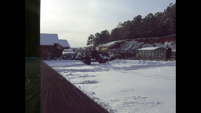 Уборка снега минитрактором "Малыш" после установки резины Forward Safari 540