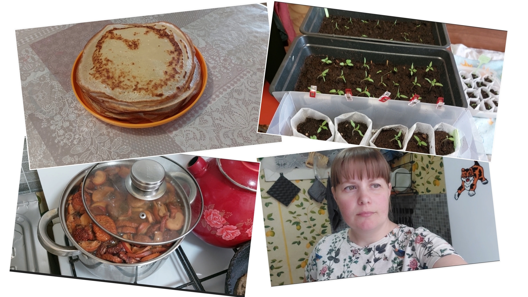 БЛИНЫ на МОЛОКЕ с кипятком 🔥 МОЯ РАССАДА // Что Готовила