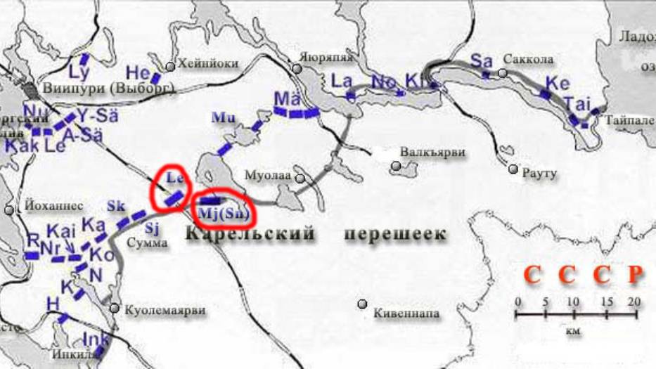 Линия Маннергейма. Укрепрайон Сурниеми.