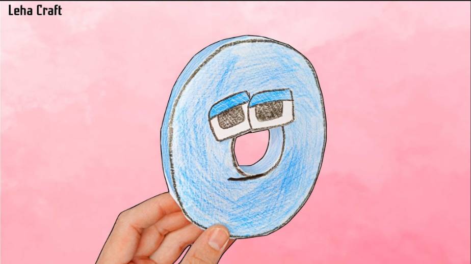 Оригами Русский Алфавит Лор буква О / Паперкрафт буквы О из бумаги / Поделки из бумаги 3Д