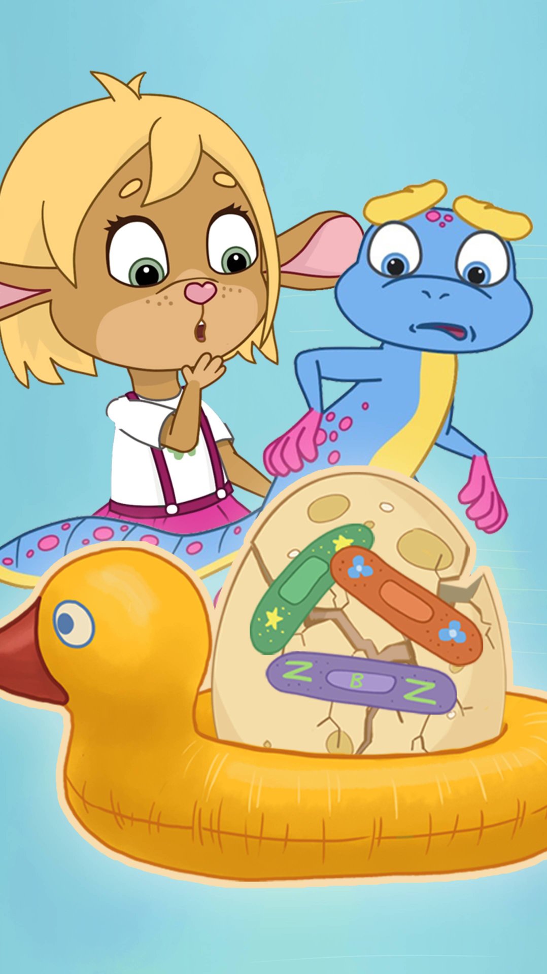 Упс! Яйцо разбилось?  Забезу спешит на помощь с пластырем!  😅 Досмотрите до конца - будет весело!