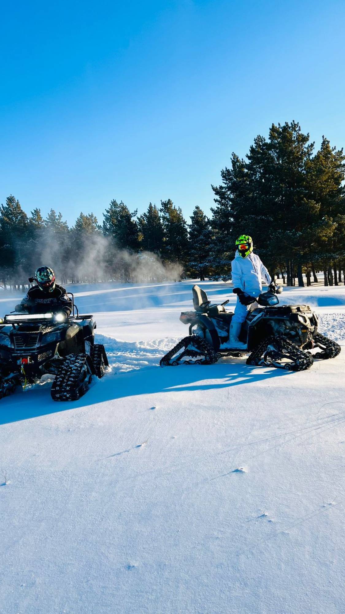 Гусеничный комплект на квадроцикле
