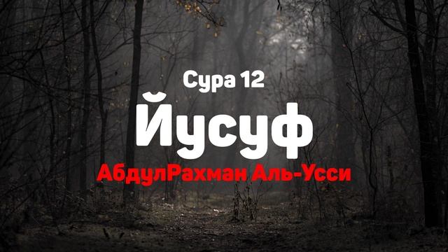 Сура 12 Йусуф - АбдулРахман Аль-Усси