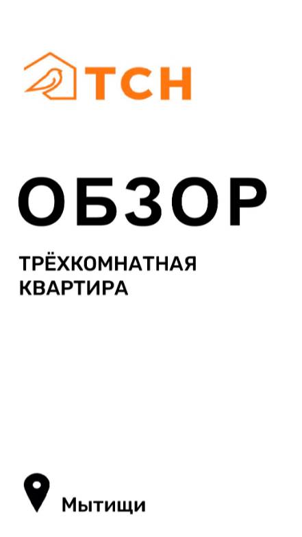 Трёхкомнатная квартира в Мытищах (71,1 м²)