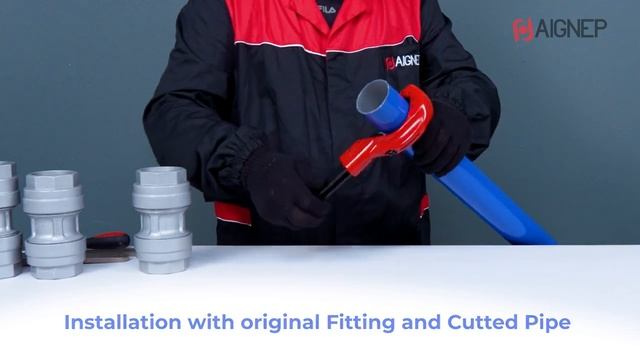 Монтаж труб Айнеп Инфинити Aignep Infinity диаметром 50-63 мм