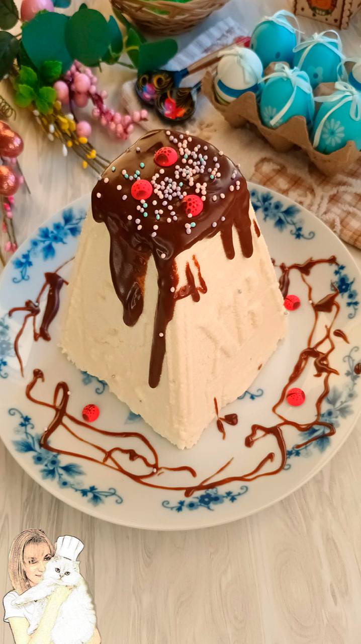 Творожная пасха без выпечки.