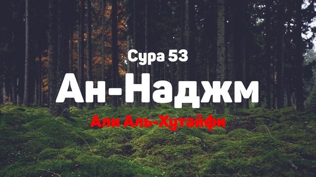 Сура 53 Ан-Наджм - Али Аль-Хутайфи