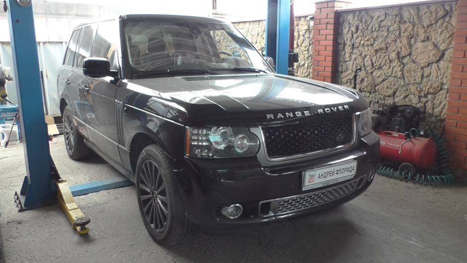 Переборка теплообменника двигателя и EGR на Range Rover Vogue 4,4 Ленд Ровер Вок 2010  1часть