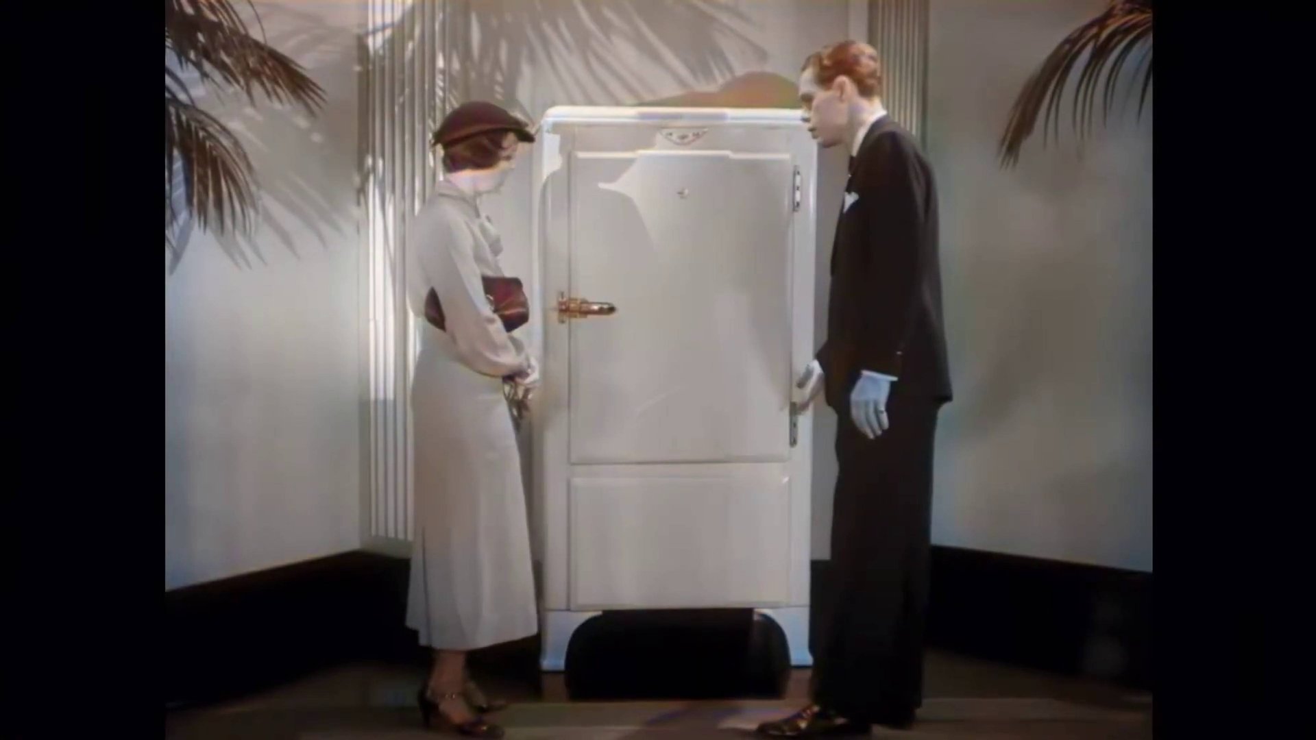 Реклама холодильника Frigidaire 1935 год, в цвете.