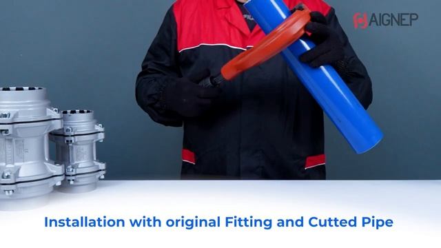 Монтаж труб Айнеп Инфинити Aignep INFINITY диаметром 80-110-168 мм