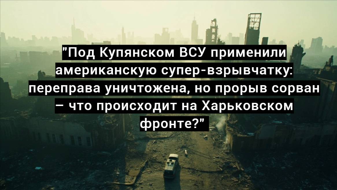 ВСУ применили американскую супер-взрывчатку: переправа уничтожена