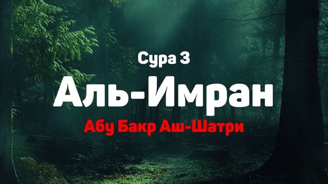 Сура 3 Аль-Имран - Абу Бакр Аш-Шатри