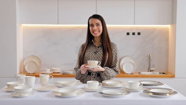 Обзор фарфоровой посуды NADOBA коллекции Mari