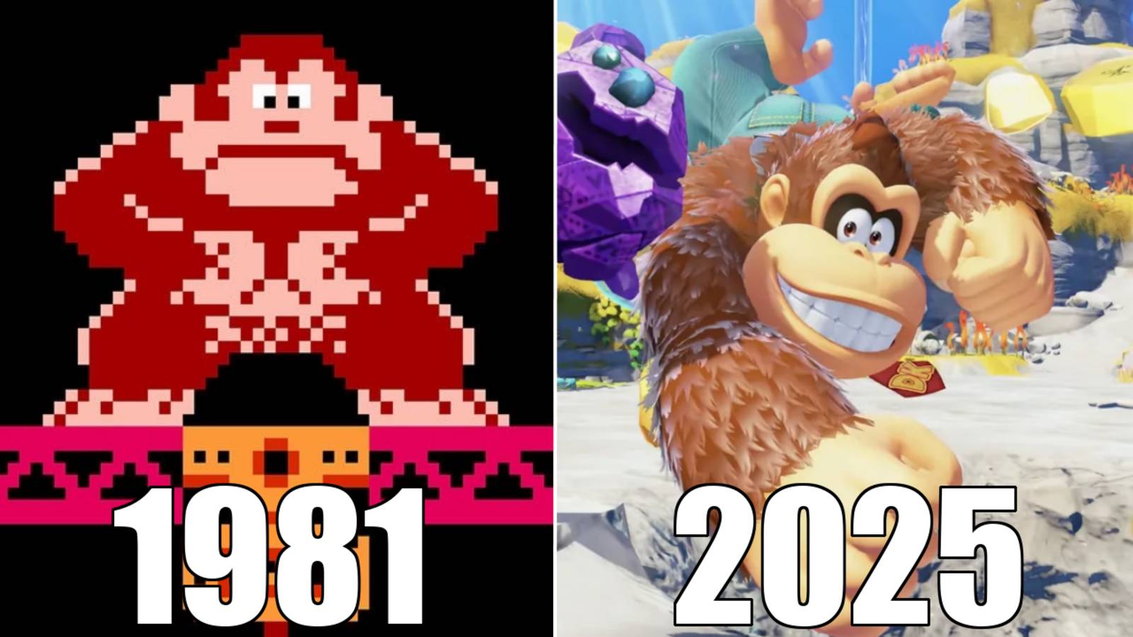 Эволюция серии игр Donkey Kong [1981-2025]