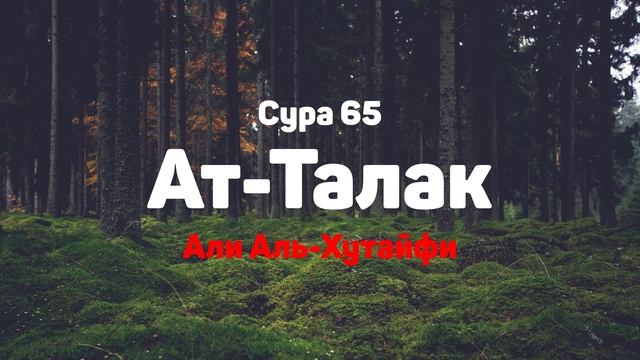 Сура 65 Ат-Талак - Али Аль-Хутайфи