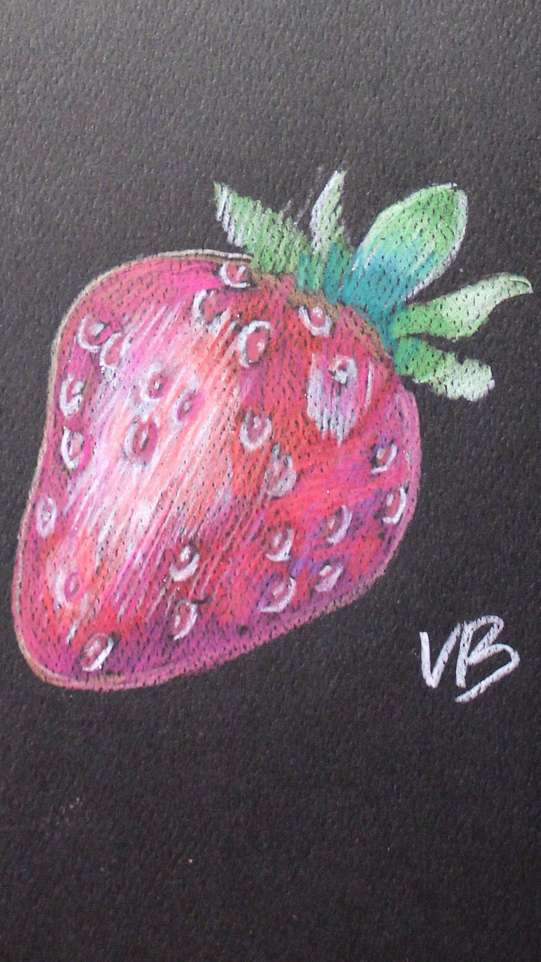 Клубника цветными карандашами || Скетчинг