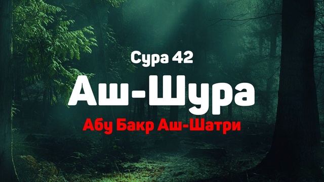 Сура 42 Аш-Шура - Абу Бакр Аш-Шатри
