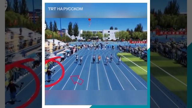 Оператор с 4-килограммовой камерой обогнал спринтеров