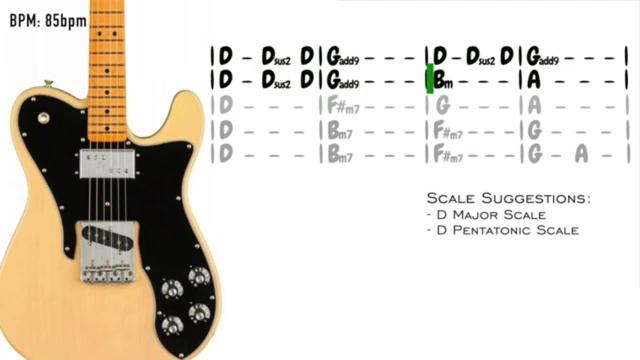 Groovy Pop Soul Backing Track in D