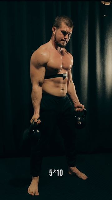 Тренировка с 1-й гирей на силу и выносливость