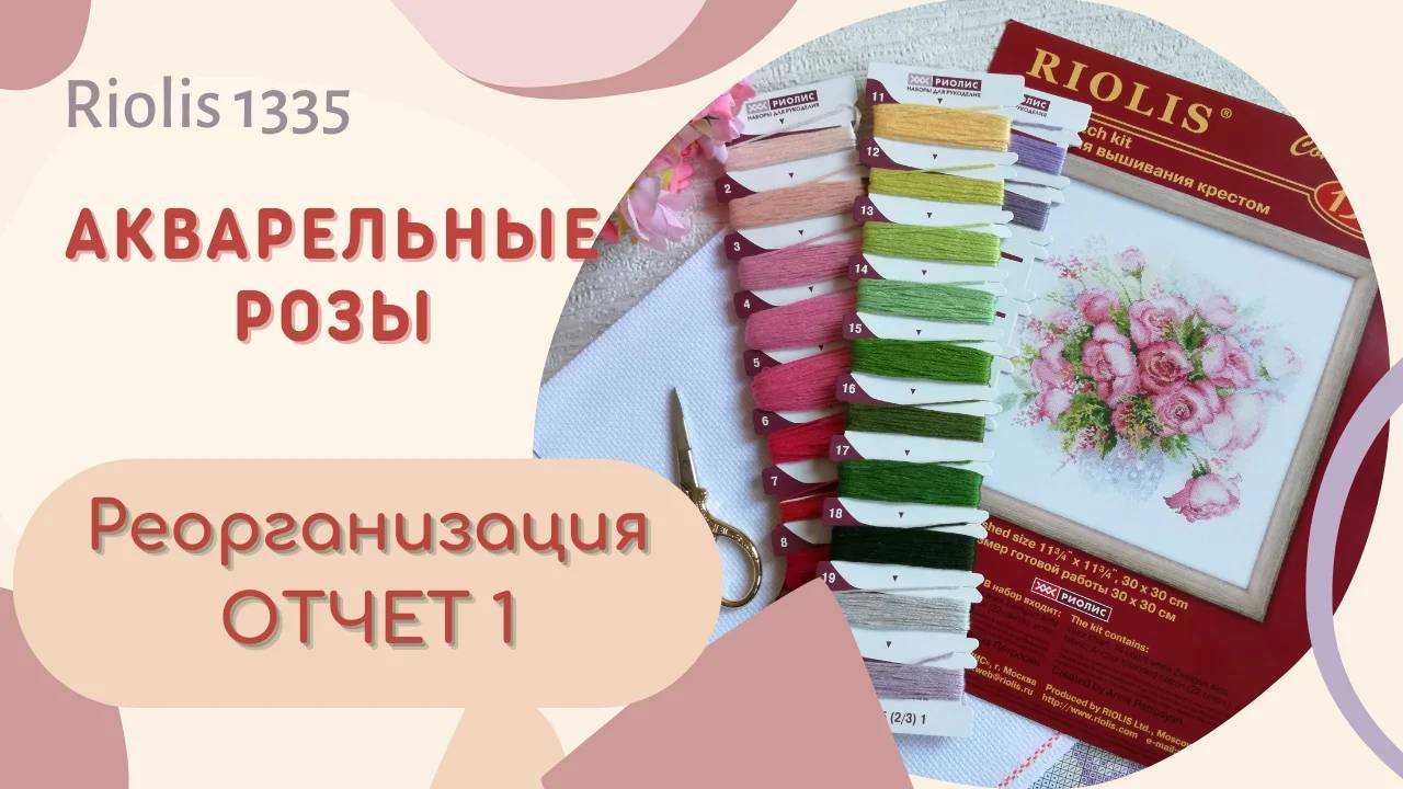 Акварельные розы - реорганизация, первый отчет