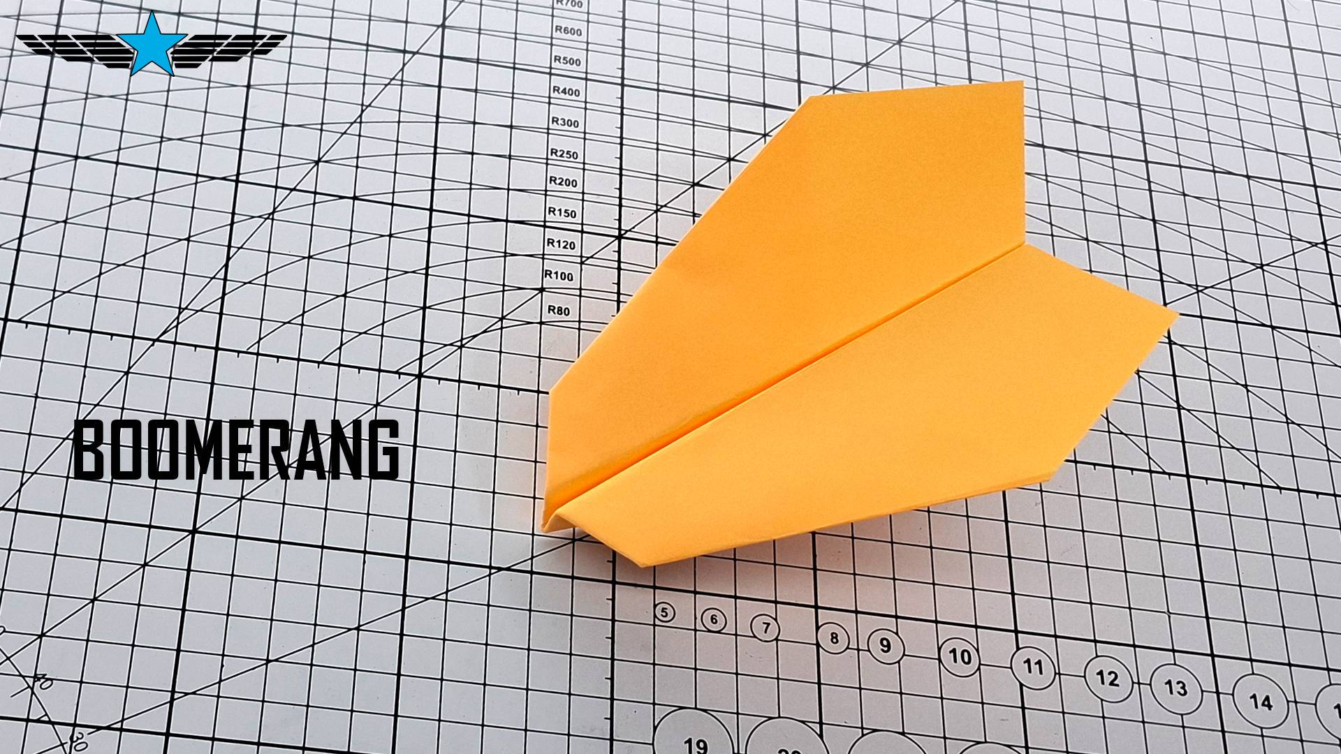 Как сделать бумажный самолет Boomerang - всегда возвращается к вам!