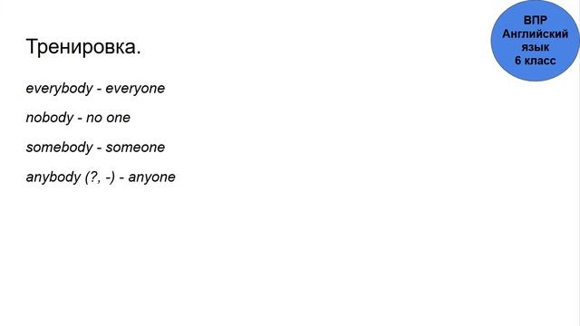 ВПР 2025 6 класс Английский язык Задание 3(В)