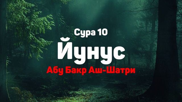Сура 10 Йунус - Абу Бакр Аш-Шатри
