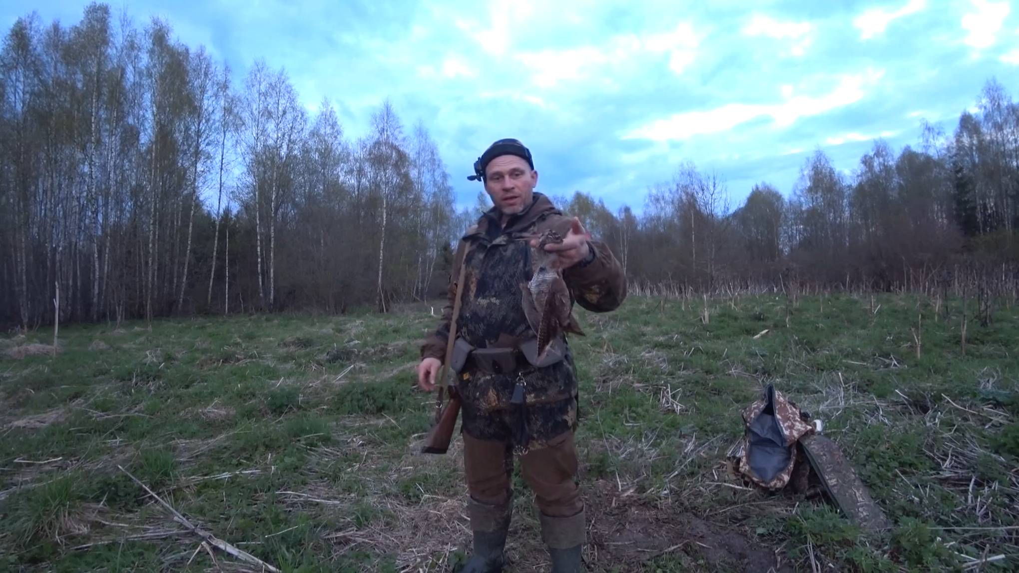 Весенняя охота на вальдшнепа. Сезон 2024 г. Часть 4.mp4