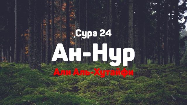 Сура 24 Ан-Нур - Али Аль-Хутайфи