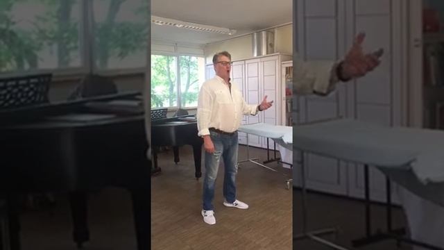 Ария варяжского гостя из "Садко", репетиция. Исполняет Олег Усенко-Золотос.