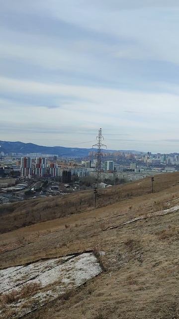 Вид на Красноярск с Караульной горы Экспедиция в Монголию #топыкатегорий #Монголия 04-04-2025