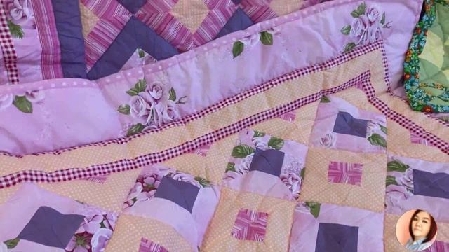 Обзор готового изделия - детский плед в русском стиле