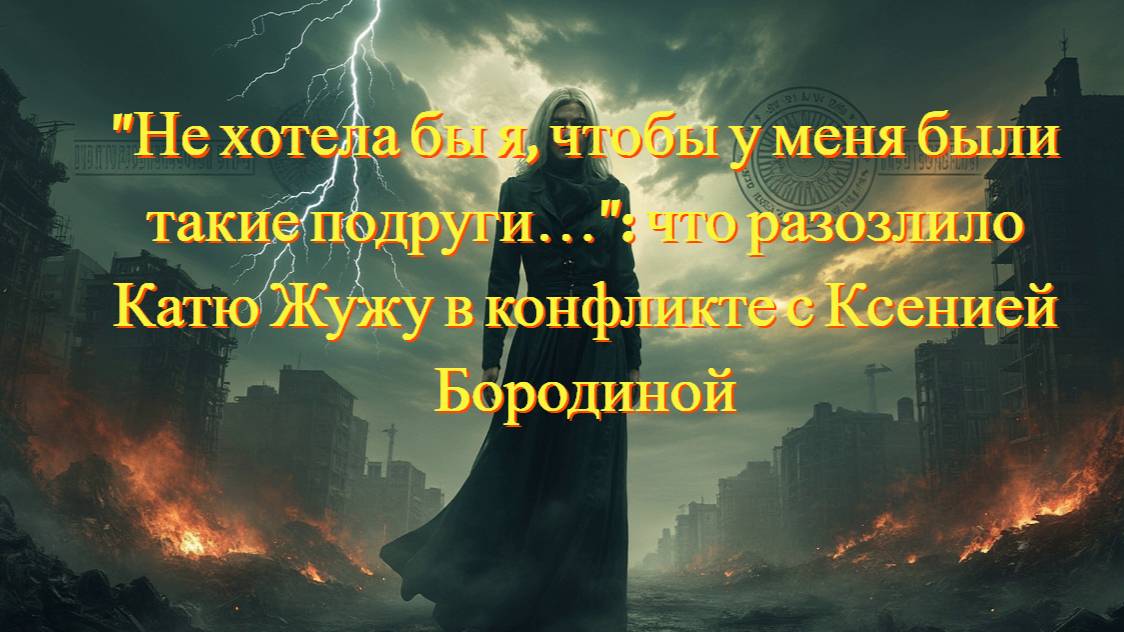 "Не хотела бы я, чтобы у меня были такие подруги…": что разозлило Катю Жужу в конфликте