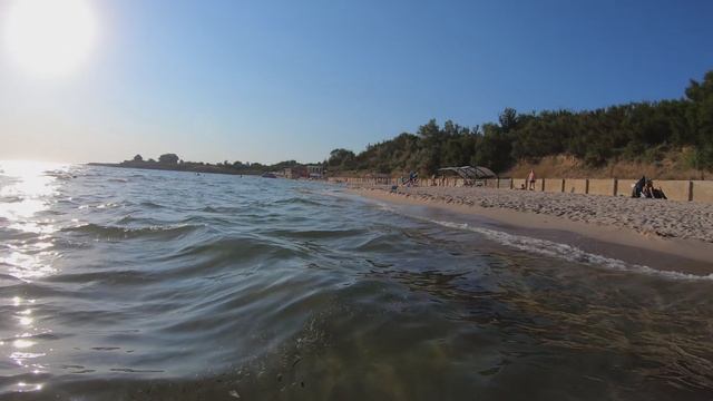 Западный Крым. ОЛЕНЕВКА 2023. Обзор пляжа пансионата "Солнечная долина"