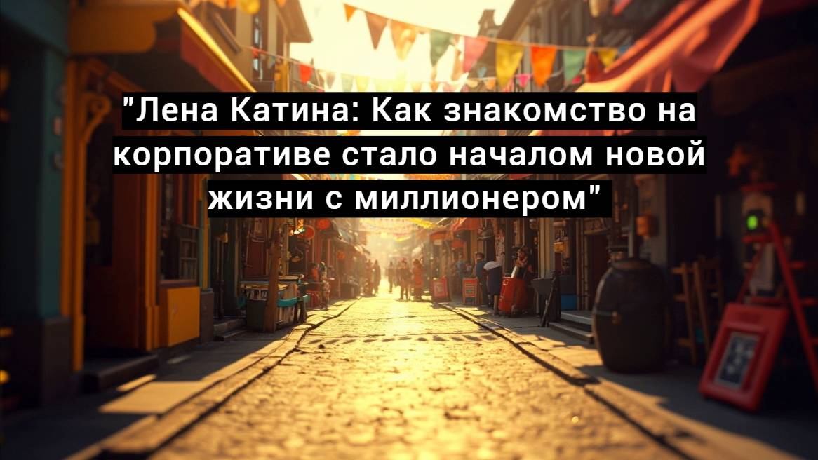 "Лена Катина: Как знакомство на корпоративе стало началом новой жизни с миллионером"