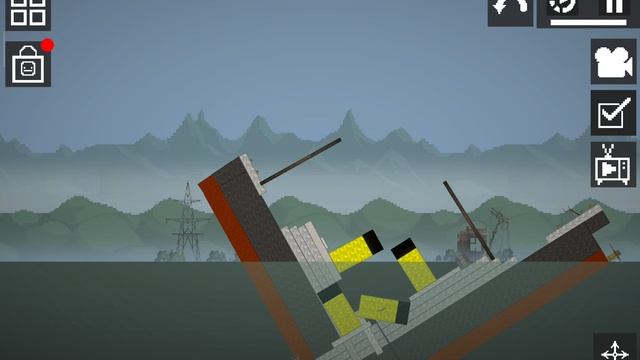 разрезал Титаник по полам melon playground