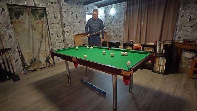 Бильярд Дома..побеждаю Сам Себя.