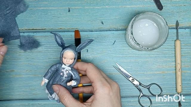 Девочка в костюме пасхального зайки, часть 5