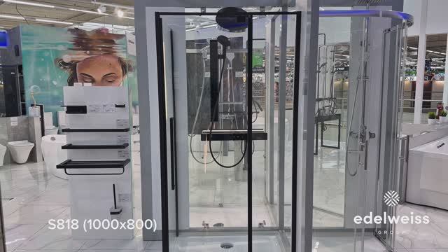 Душевой уголок Black & White S818