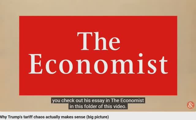 Почему тарифный хаос Трампа на самом деле имеет смысл. Спонсор этого видео журнал "The Economist"