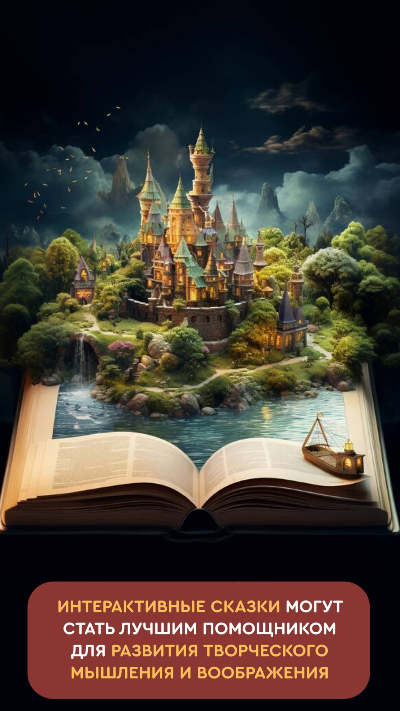 Если ребёнок смотрит интерактивную сказку, значит, у него меньше задействуется фантазия?