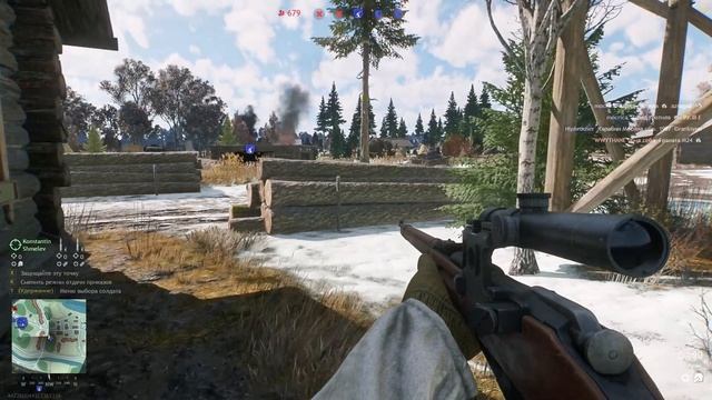 ENLISTED Игра за СССР деревня Высоково Восток ПОБЕДА!