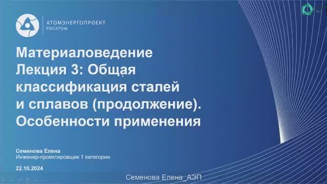 [Курс «Материаловедение»] Материалы атомной энергетики