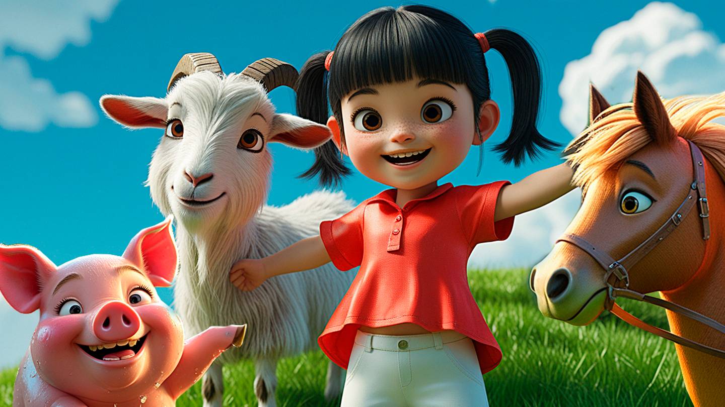 Алиса и её Ферма 🐑🐔 Звуки Животных для Малышей 🐷🐴 Развивающая Песенка про Зверей и Птиц