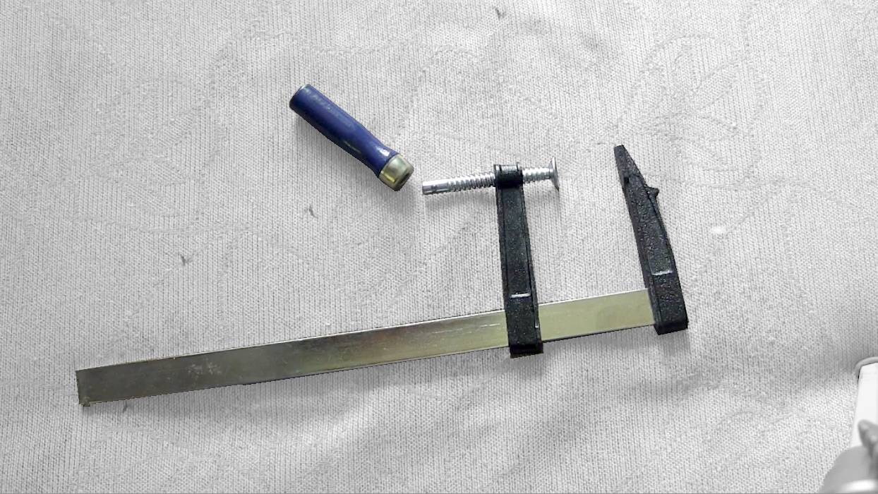 Вечная ручка для струбцины. С поворотным рычагом. Неплохой вариант ремонта