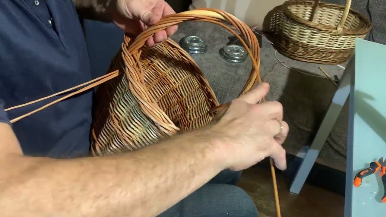 Плетение корзины. 4 ЧАСТЬ (РУЧКА)