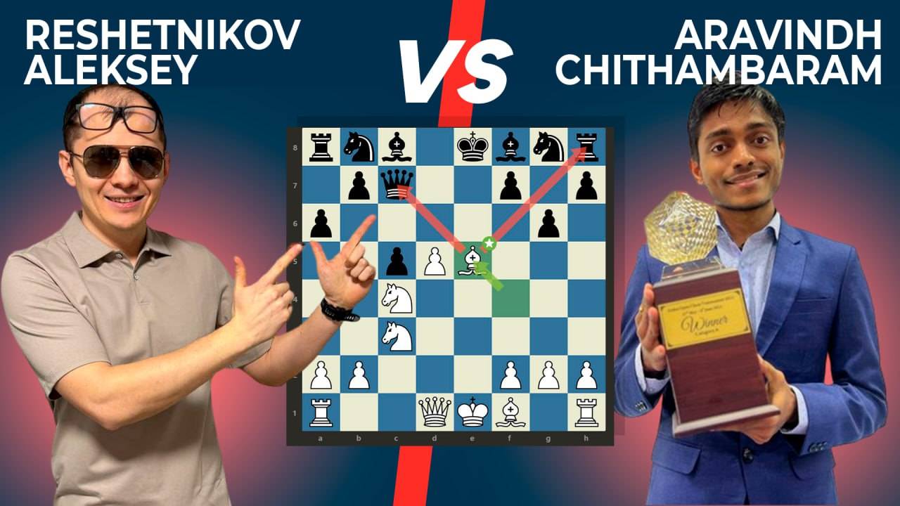 Разгромил мощного индуса в Модерн-Бенони. Reshetnikov Aleksey - Aravindh Chithambaram