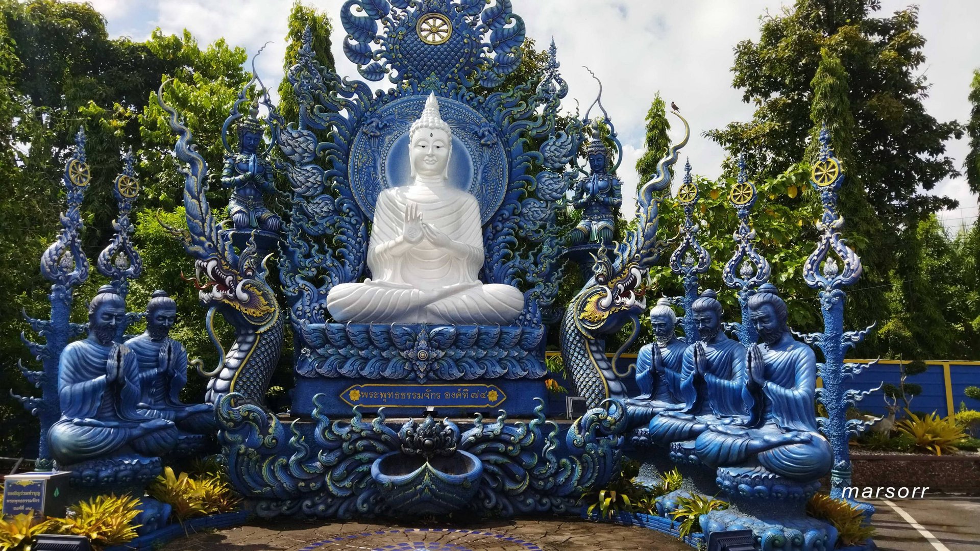 чианграй. просто синий храм ч.4 rong suea ten temple วัดร่องเสือเต้น blue temple chiangrai เชียงราย